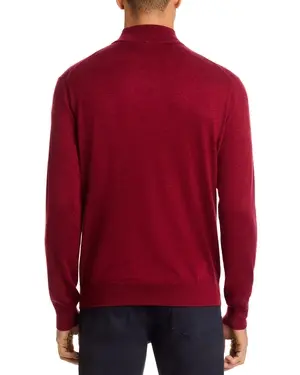 Peter Millar Autumn Crest Quarter Zip Sweater - Brick Red