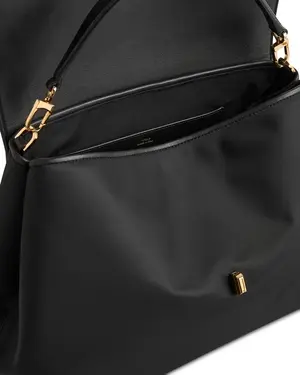 TOTEME T-lock Convertible Satchel - Black
