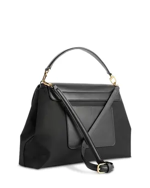 TOTEME T-lock Convertible Satchel - Black