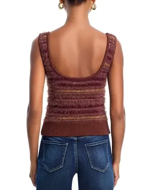 L'Agence Galene Mixed Stitch Tank Top