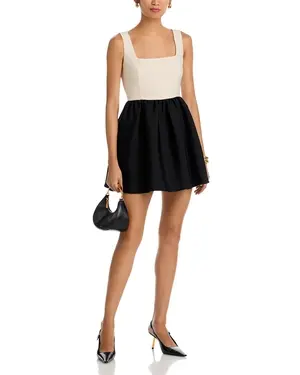 French Connection Structured Taffeta Mini Dress