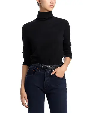 French Connection Babysoft Turtleneck Sweater - Black