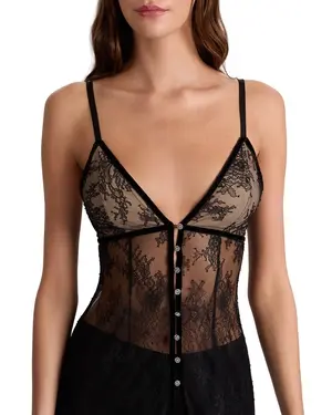 Alice + Olivia Melodie Lace Maxi Top