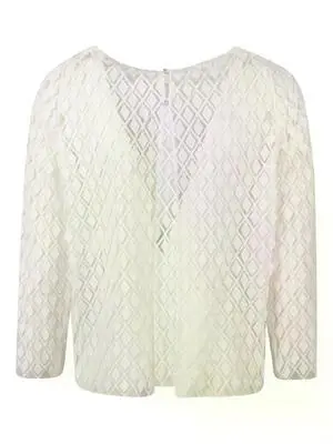 Max Mara Trento Diamond-pattern Lace Jacket