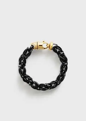 TOTEME Byzantine Chain Bracelet - Black-gold