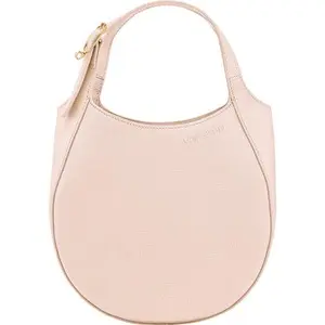 Longchamp Le Foulonné Leather Top Handle Crossbody Bag - Cream