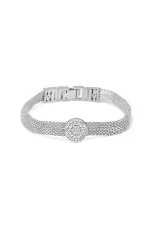 BEARFRUIT JEWELRY 14k Plated Elise Bracelet With Cubic Zirconia - Silver