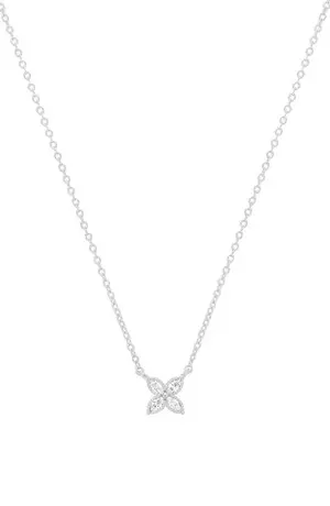 BEARFRUIT JEWELRY 14k Plated Cubic Zirconia Necklace - Silver
