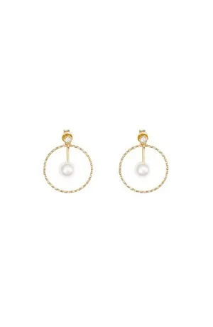 BEARFRUIT JEWELRY Scarlett 18k Plated Earrings - Gold