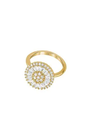 BEARFRUIT JEWELRY 14k Plated Elise Crystal Ring - Gold