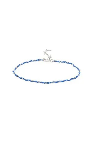 BEARFRUIT JEWELRY Sterling Silver 18k Gold Plated Katarina Bracelet - Blue