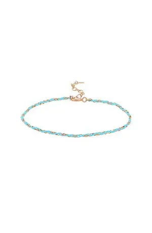 BEARFRUIT JEWELRY Sterling Silver 18k Gold Plated Katarina Bracelet - Mint