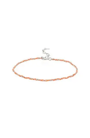 BEARFRUIT JEWELRY Sterling Silver 18k Gold Plated Katarina Bracelet - Orange