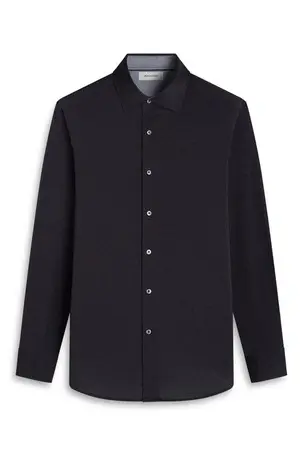 Bugatchi Jimmy Ooohcotton® Button-up Shirt - Black