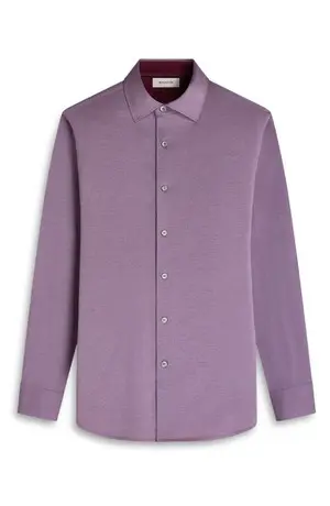 Bugatchi Jimmy Ooohcotton® Button-up Shirt - Wood Rose