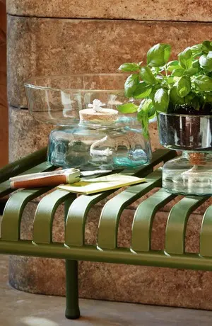 LSA Canopy Self Watering Glass Planter