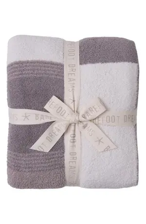 Barefoot Dreams Cozychic® Costa Block Throw Blanket - Beach Rock Multi