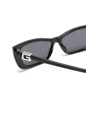 Gucci Logo-plaque Sunglasses - Black