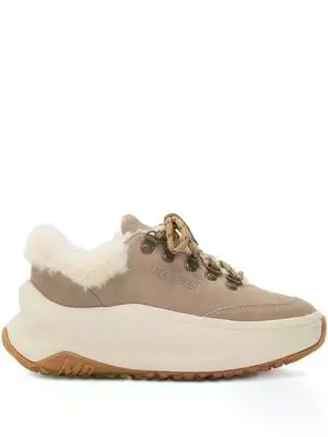 Moon Boot City Shearling Platform Sneakers - Neutrals