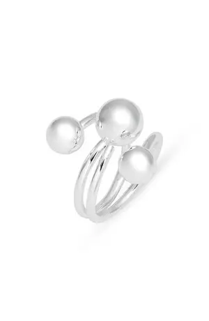 OPEN EDIT Interlocking Orb Ring - Silver
