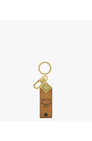 Mcm Visetos Key Holder - Cognac