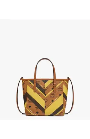 Mcm Studded Toni Top-zip Shopper