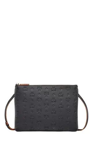 Mcm Black Leather Pouches