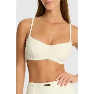 SEA LEVEL Nautique Underwire Balconette Bikini Top - Coconut