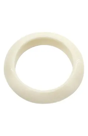 PANACEA Resin Bangle - White