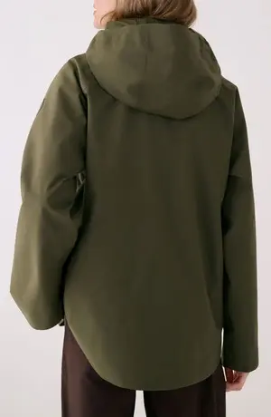 LOLE Lachine Oversize Rain Coat - Moss