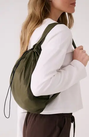 LOLE Lachine Oversize Rain Coat - Moss
