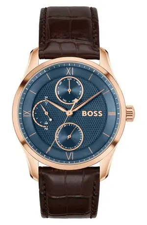 BOSS Principle Master Chronograph Watch - Blue
