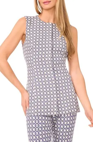 Ted Baker London Geo Print Sleeveless Tunic