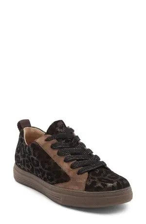 Paul Green Capri Glitter Leather Sneakers - Bronze Earth Combo