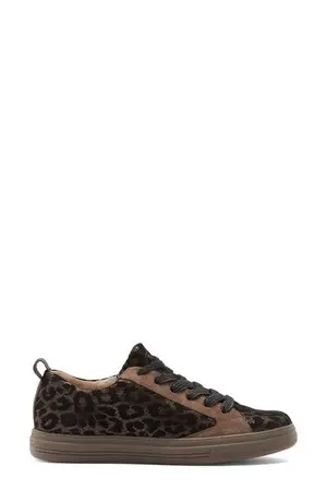 Paul Green Capri Glitter Leather Sneakers - Bronze Earth Combo