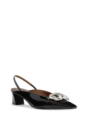 GIUSEPPE ZANOTTI Brendha Sparkle 45 Slingback Pumps