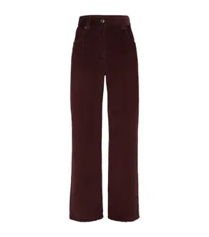 Women's Red Corduroy Pants