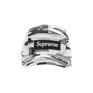 Supreme Layered Camo Camp Cap - White