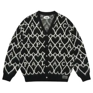 PALACE Hairy Heart Knit - Black