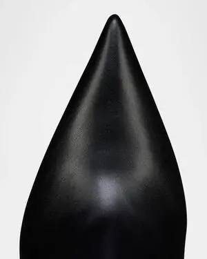 CHRISTIAN LOUBOUTIN Miss Z 80mm Leather Booties - Black