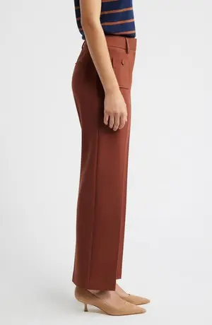 TAHARI ASL Patch Pocket Straight-leg Trousers