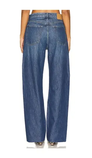 Rag & Bone Featherweight Logan Wide Leg Jeans - Blue