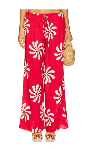 CALA DE LA CRUZ Creta Pants - Red
