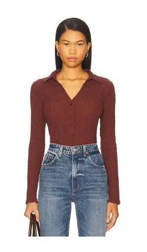 Sanctuary Long Sleeve Textured Top