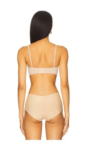 Calvin Klein Lightly Lined Strapless Bra In Nude - Cedar