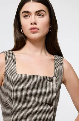French Connection Houndstooth Mini Sheath Dress