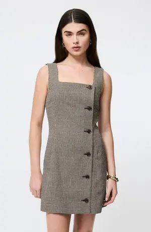 French Connection Houndstooth Mini Sheath Dress