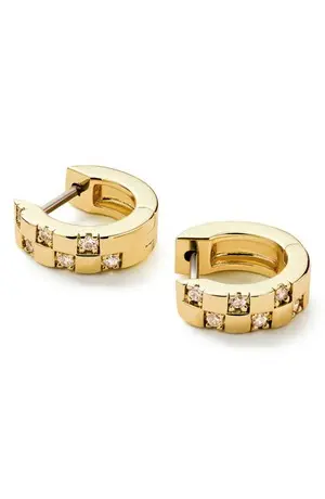 ANA LUISA Eden Cubic Zirconia Mini Huggie Earrings
