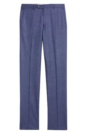 Zanella Parker Stretch Wool Trousers - Blue