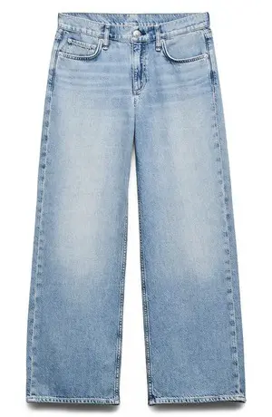 Rag & Bone Featherweight Low Rise Relaxed Straight Jeans - Ludlow